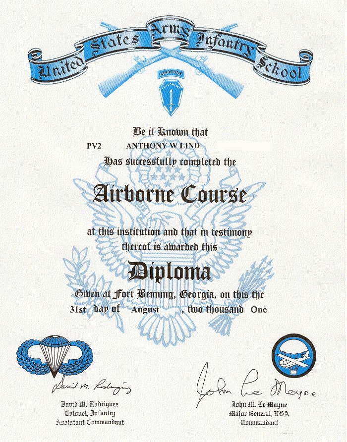 Airborne Training Diploma